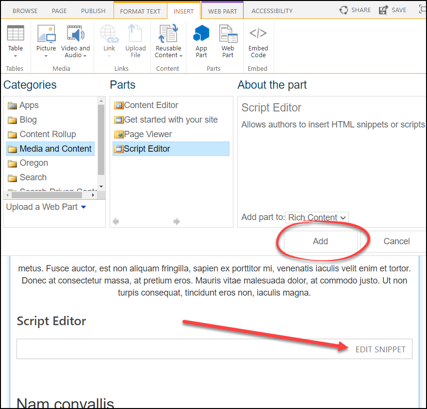 Embed Content on a Webpage – Tyler Oregon